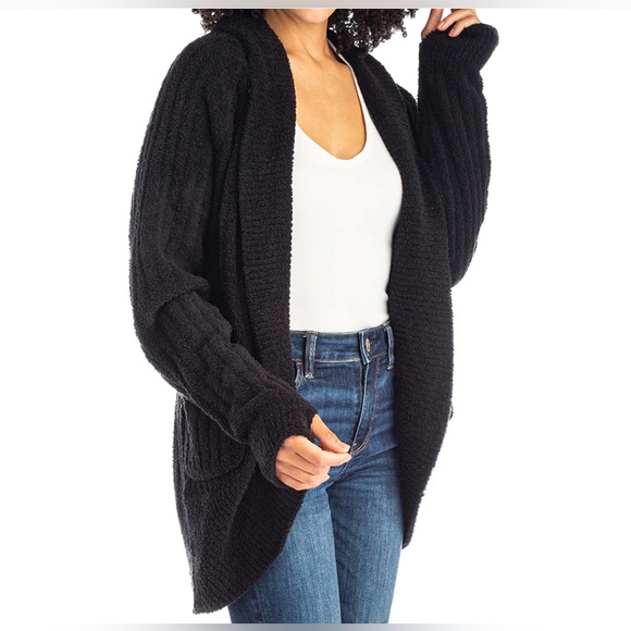 Softies | Sweaters | Softies Black Marshmallow Cocoon Cardigan Wthumb ...